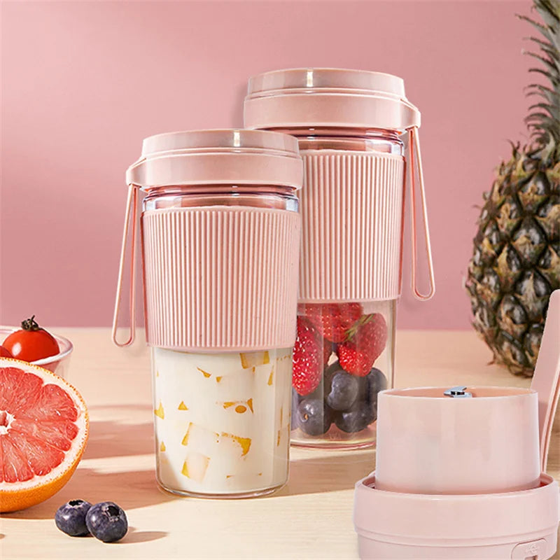 Electric Juicer Machine Chargeable Portable Blender USB Mixer Smoothie ...